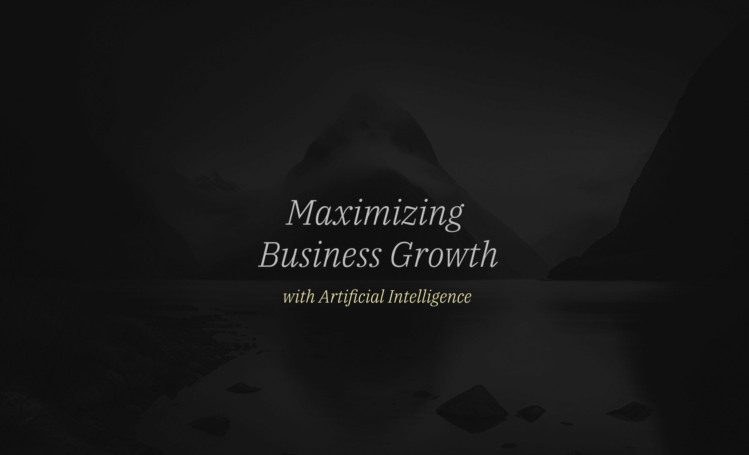 Maximizing Business Growth with Artificial Intelligence | Hydiho Maximizing Business Growth with Artificial Intelligence | Hydiho